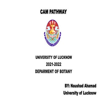 Cam pathway | PPTX