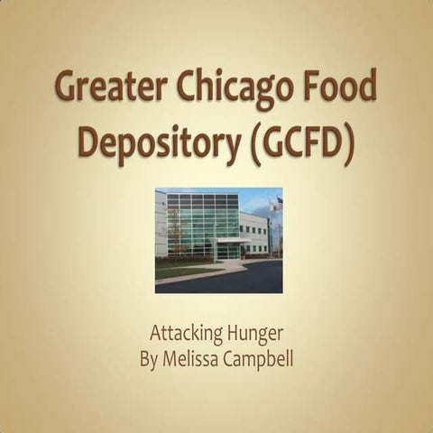 Greater Chicago Food Depository | PPT
