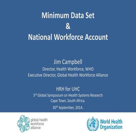 Minimum Data Set & National Workforce Account | PPTX