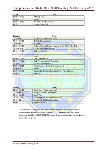 Understanding Pathfinders Discipline | PDF