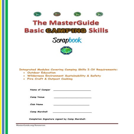 MasterGuide.Org's Camper Scrapbook I-IV (MgC ReqIII2b) | PDF