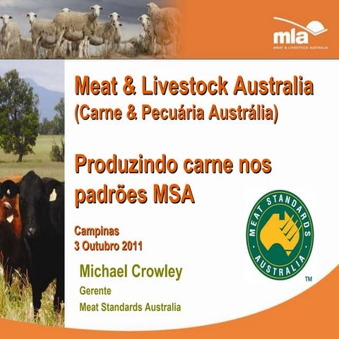 MLA - Meat Standards Australia (MLA) | PPT