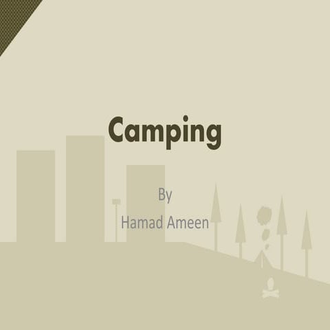 Camping | PPTX
