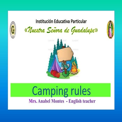 Camping rules | PPT