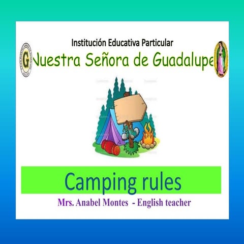 Camping rules | PPTX