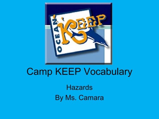Camp keep vocabulary campus words | PPT