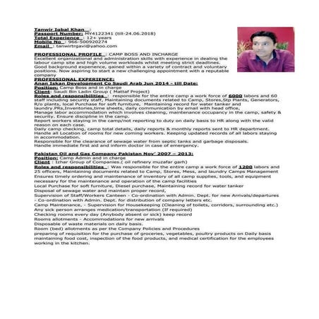 Camp manager | PDF