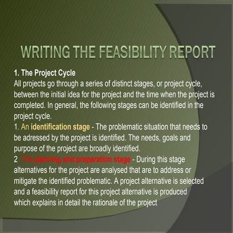 3. Pre-feasibility Study.pptx of project | PPTX