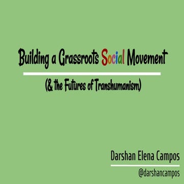 Building a Grassroots Social Movement | PPT