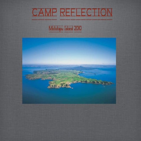 Camp reflection photo | KEY