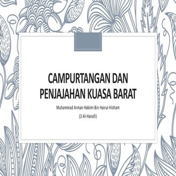 CAMPURTANGAN DAN PENJAJAHAN KUASA BARAT arman 3ah (1).pptx