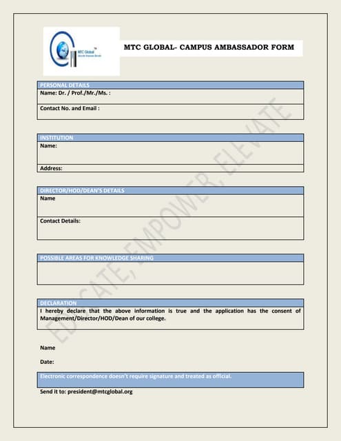 EIE Application for admission form | PDF | Resume Writing and Advice ...