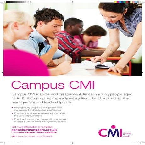 Campus CMI Flyer | PDF | Business | Business and Finance