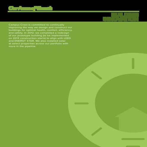 Campus Crest communities - Ted Rollins | PDF