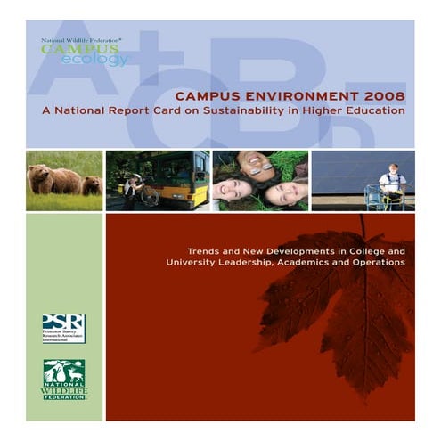 A Framework For Organizing The Scholarship Of Campus Ecology | PDF