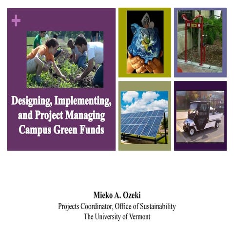 Designing and Implementing a Robust and Sustainable Campus Green Fund ...