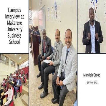 Campus Interview at Makerere University Business School.pptx