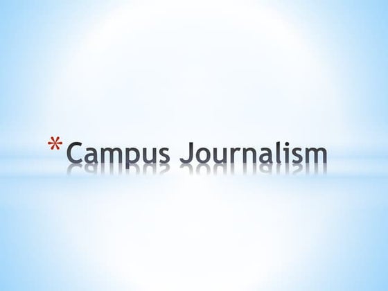 CHAPTER 7: Feature Writing in Campus Journalism | PPT CHAPTER 7: Feature Writing in Campus Journalism | PPT