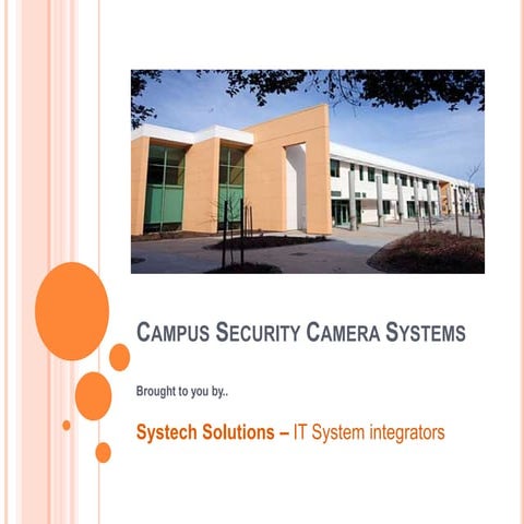Campus security camera systems | PPTX