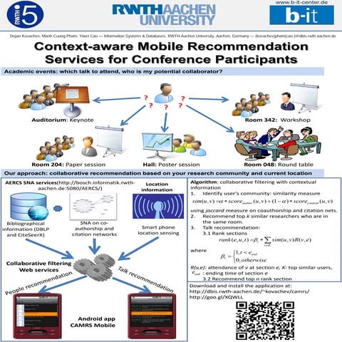 Context-aware Mobile Recommendation Services for Conference Participants | PDF | Social ...