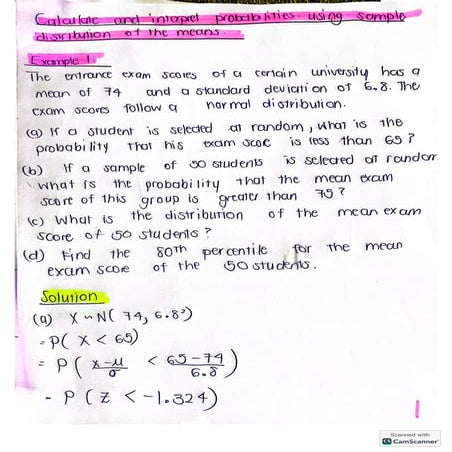 SAMPLING DISTRIBUTION OF THE MEAN CALCULATIONS.pdf