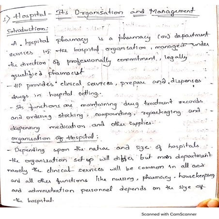 Hospital: its organization and functions, Hospital Pharmacy ...