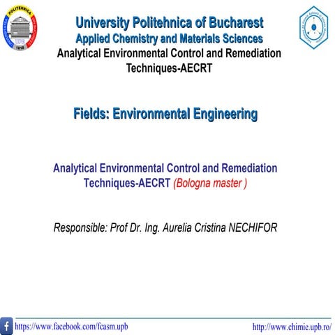 Analytical Control; Environments Depollution Techniques | PPT