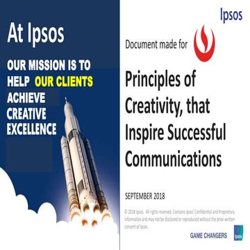 Ipsos Communication Success POV at 2018 UPC Annual Marketing Congress | PPT
