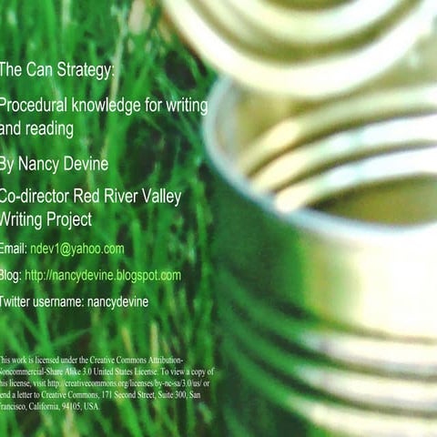 The Can Strategy | PPT