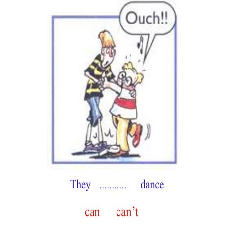 A powerpoint of the topic can and can't. | PPT