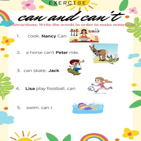 CAN-CAN'T-4 | PDF | Fitness and Exercise | Healthy Living