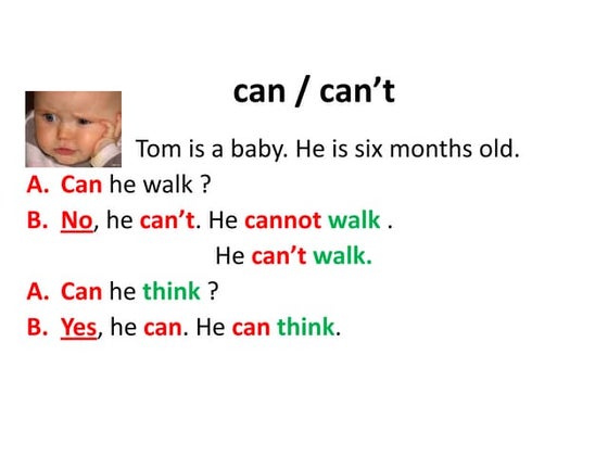 Can - Can't | PPT