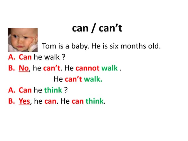 Can - Can't | PPTX
