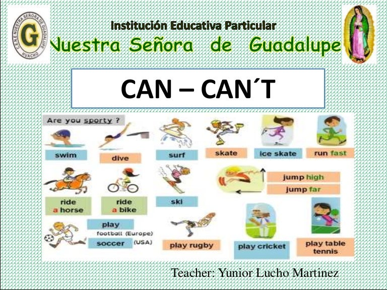 Can can´t 1ro