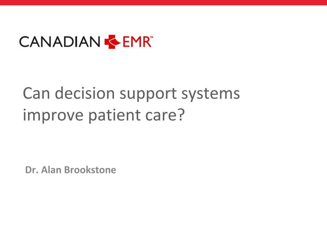 Clinical decision support system | PPTX