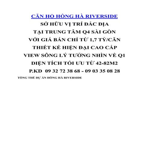 CAN HO ERA TOWN | PDF