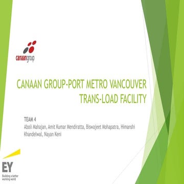 Sample Trans Load Facility for Canaan Port | PPTX