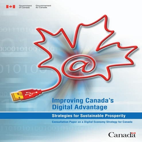 Canadian Federal Government - Digital Economy leadership white paper | PDF