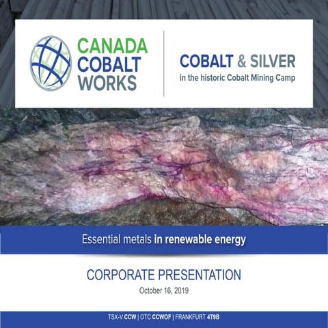 Canada cobalt-presentation-october-16-2019 | PPT