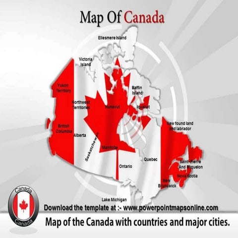 Canada PowerPoint Maps | PPTX