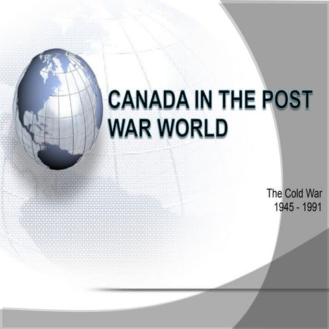 Canada and the cold war | PPT