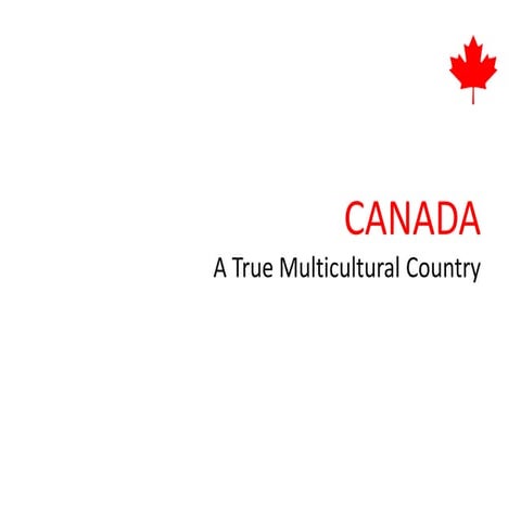 Multicultural Canada | PPT