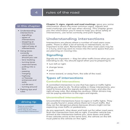 Canada driver's knowledge test 4 | PDF