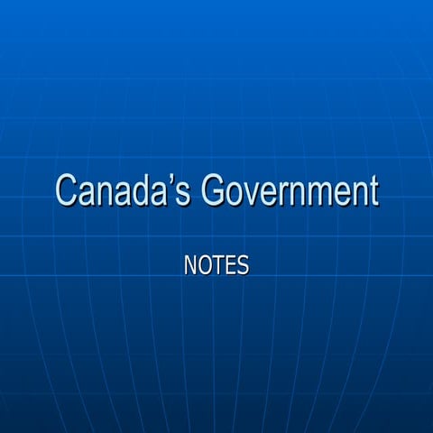 Canada Govt | PPT