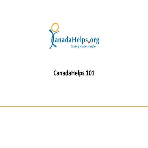 CanadaHelps 101 | PDF
