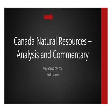 Canada| Natural Resources Sector| What's next | PPTX