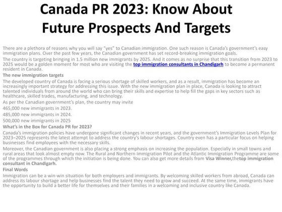 New Federal Immigration Pathway 2023 Canada | PDF