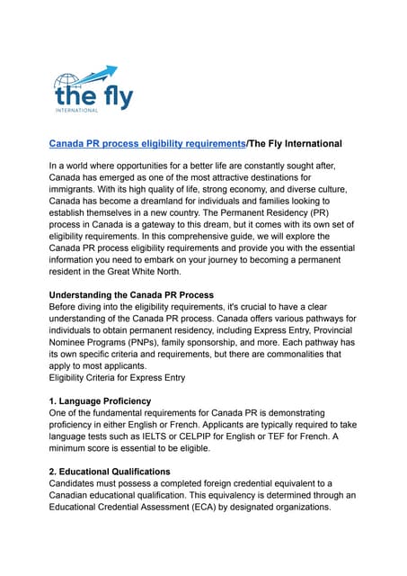 The Canadian Atlantic Immigration Program (AIP) | PDF