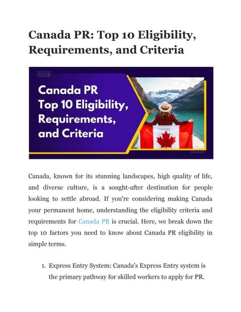 Top 10 Best Provinces in Canada for Permanent Residency (PR).pdf