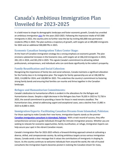 Canada's Big Welcome Unveiling New Immigration Plans 2024-2026.docx